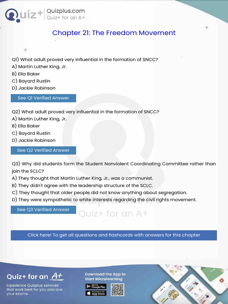 What Adult Proved Very Influential in The Formation of SNCC | PDF