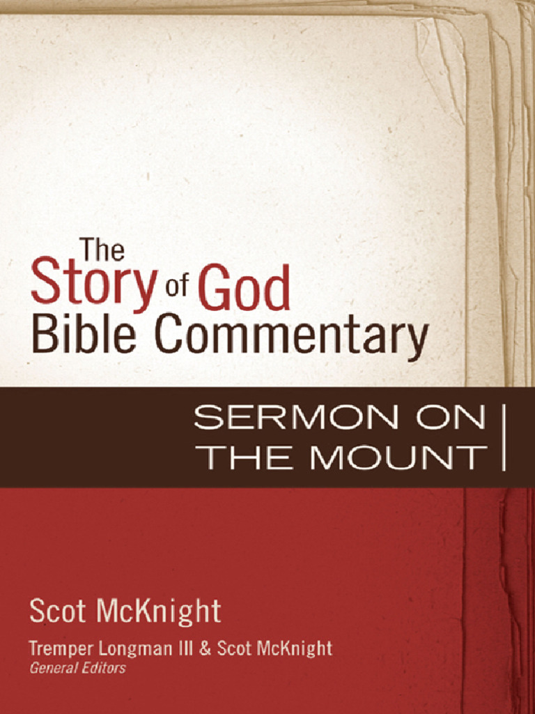 El Sermón Del Monte - Comentario Bíblico - La Historia de Dios - Scot ...
