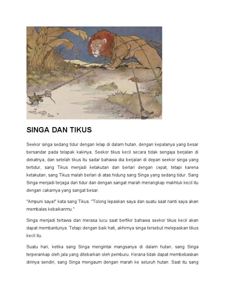 Singa Dan Tikus | PDF