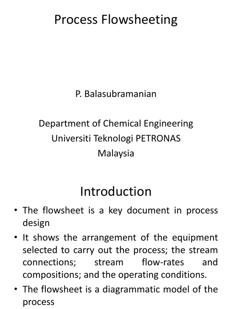 Process Flowsheeting for the Hydrodealkylation (HDA) Process: A ...