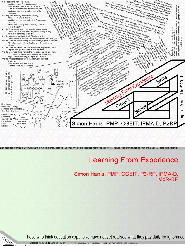 Learning From Experience - Free | PDF | Tacit Knowledge | Project Management