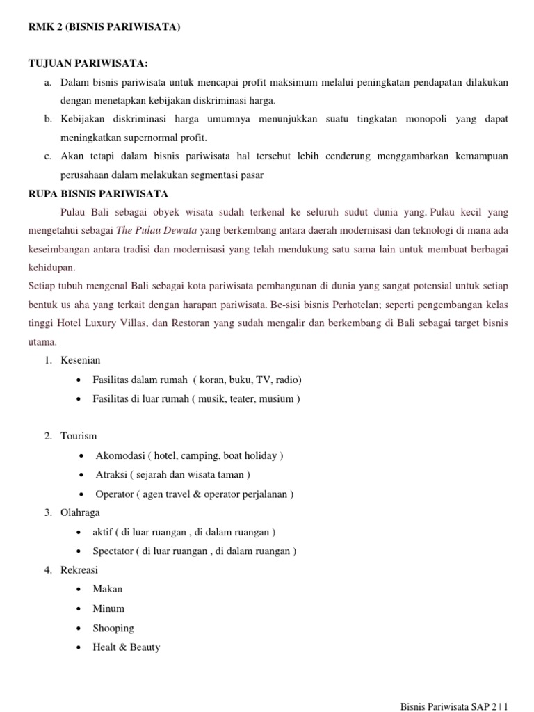 RMK Bispar Sap 2 | PDF