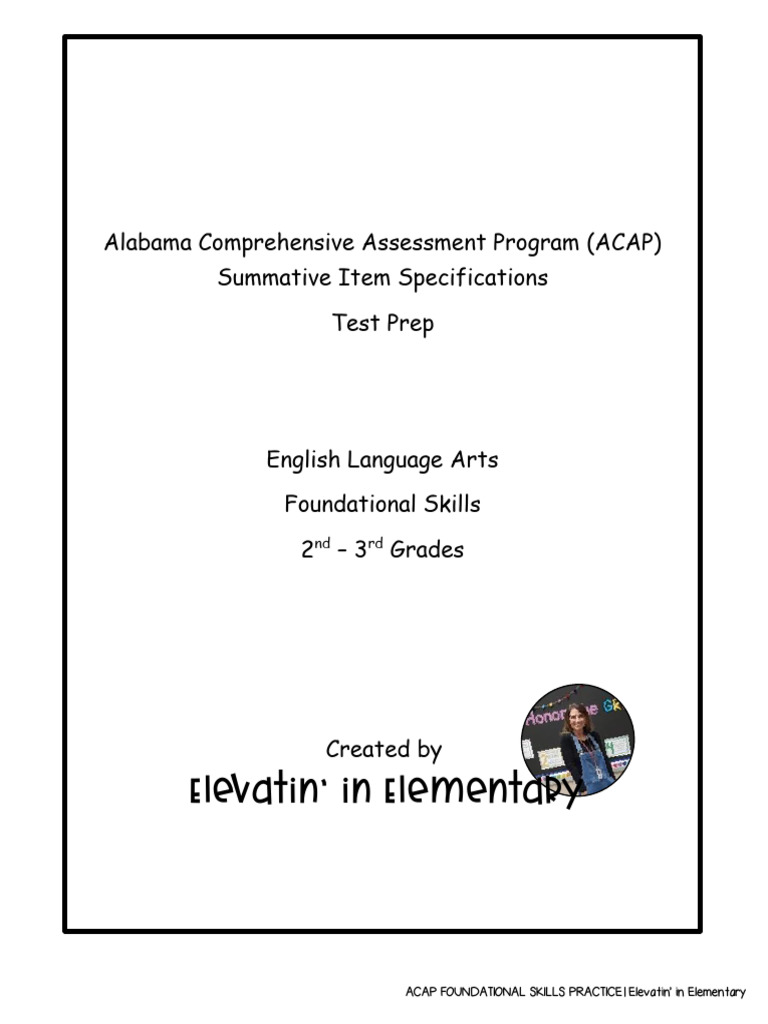 Elevatin' in Elementary: Alabama Comprehensive Assessment Program (ACAP ...