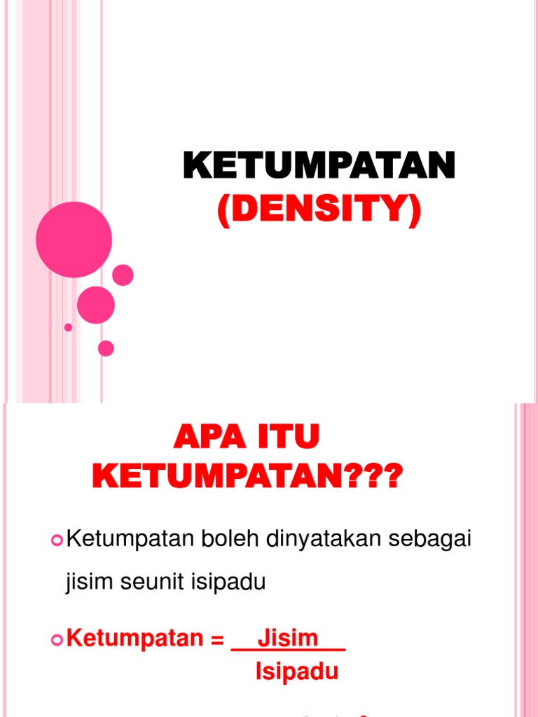 KETUMPATAN | PDF