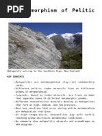 Barrovian Metamorphic Zones Explained | PDF | Geology | Petrology