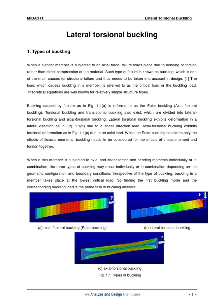 Lateral Torsional Buckling Analysis | PDF | Buckling | Beam (Structure)