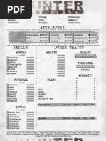 World of Darkness Character Sheet | PDF | Career & Growth | Sports ...