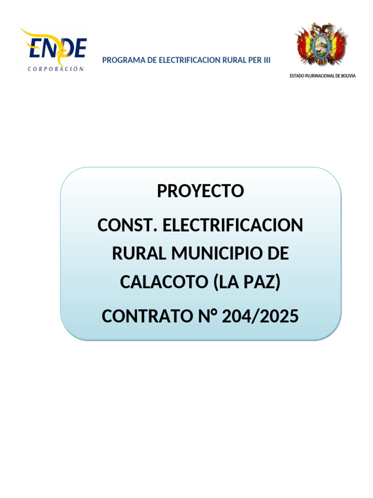 Caratulas Planilla Del Contratista - Calacoto | PDF