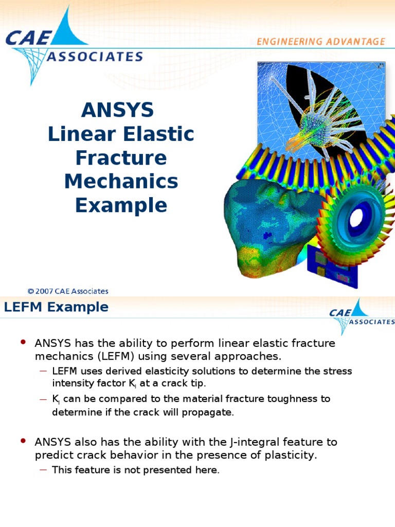 ANSYS LEFM Methods and Examples | PDF | Fracture Mechanics | Fracture