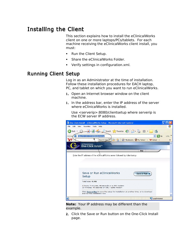Ecw Client Install | PDF | Microsoft Windows | File Transfer Protocol