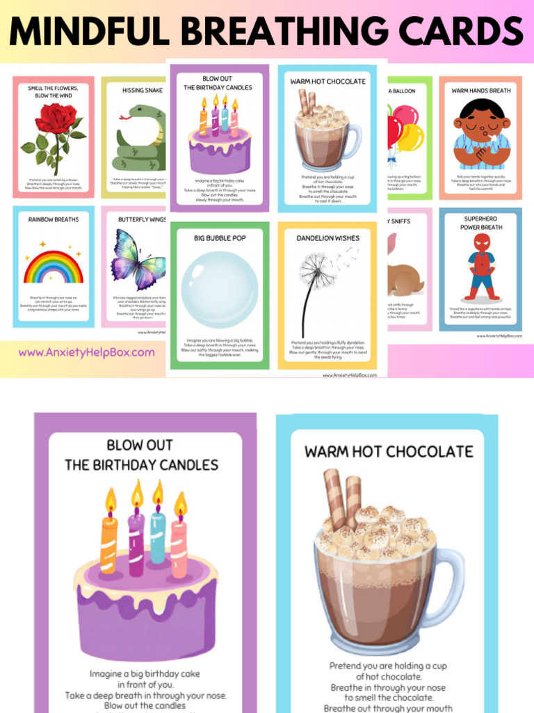 Free Mindful Breathing Cards For Children | PDF