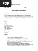 Cooling Curve Analysis of Stearic Acid | PDF | Temperature | Liquids
