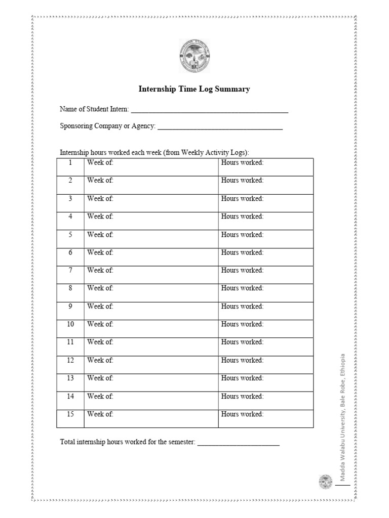 Student Weekly Report Format | PDF