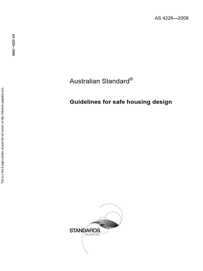As 4226-2008 Guidelines For Safe Housing Design | PDF | Stairs ...