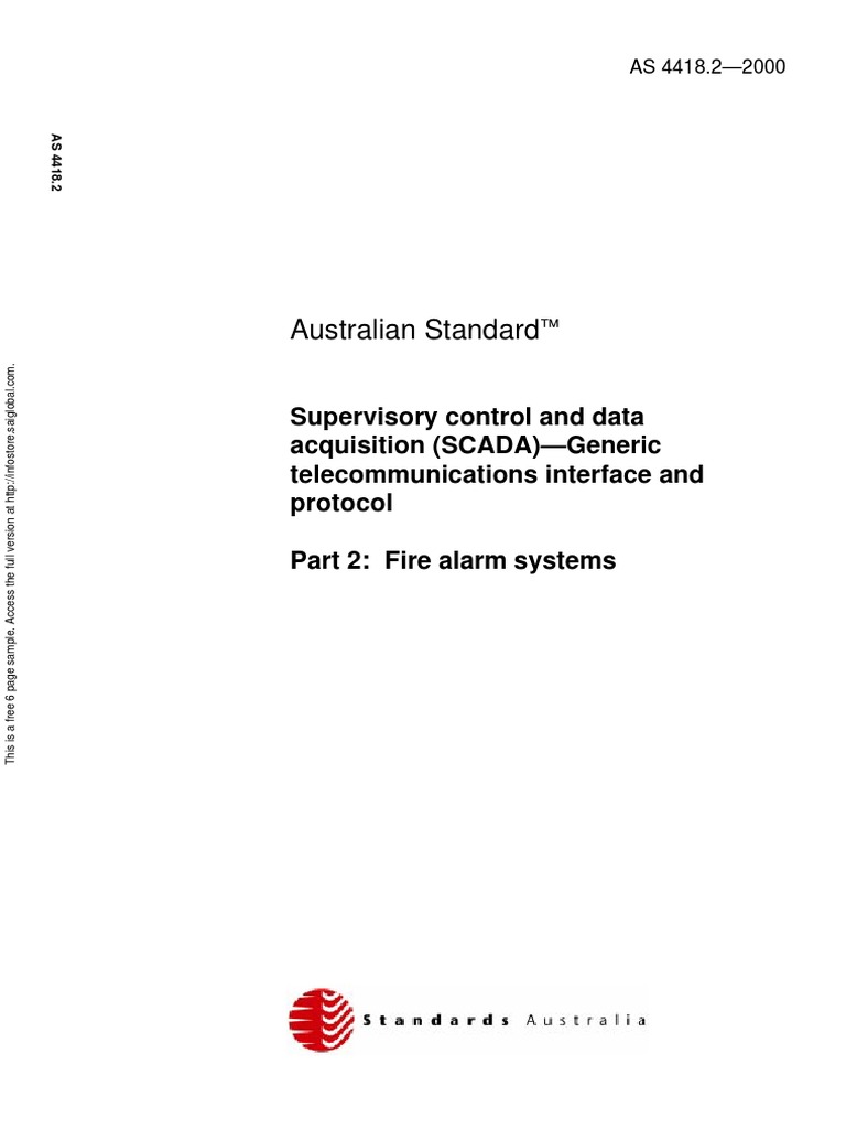 As 4418.2-2000 Supervisory Control and Data Acquisition (SCADA ...