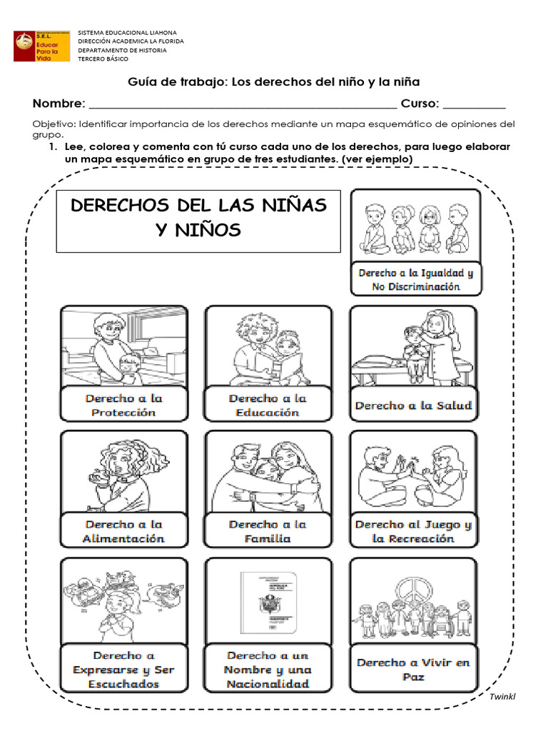 Derechos Del Niño - Ficha | PDF