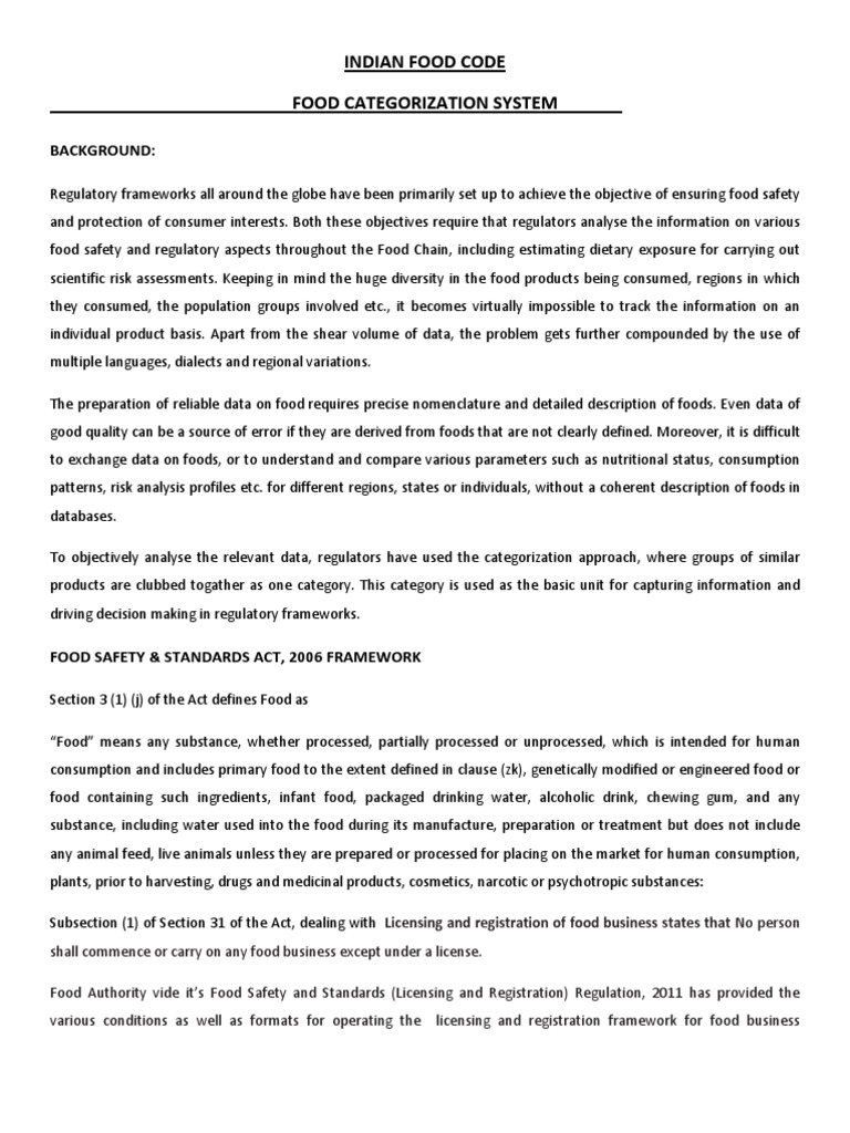 Indian Food Code (25-06-2012) | PDF | Drink | Cream