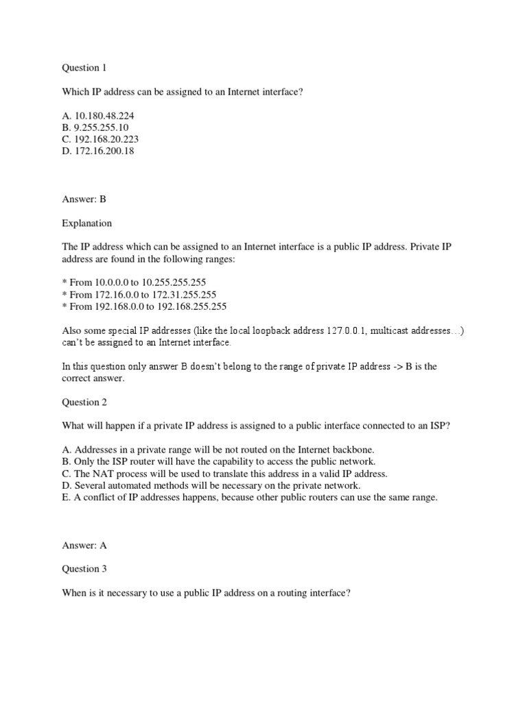 Ip Addressing | PDF | Ip Address | Router (Computing)