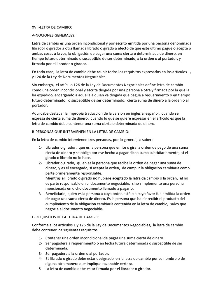 Letra de Cambio-2-1 | PDF | Pagaré | Instrumentos que devengan intereses