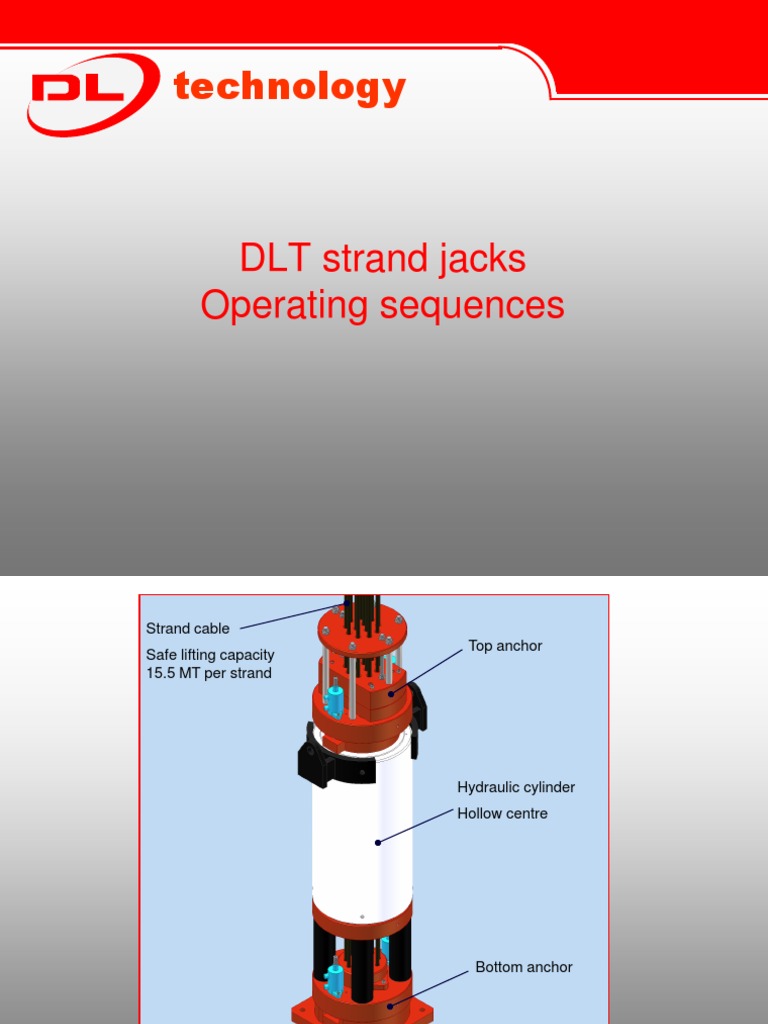 DLT Strand Jacks - Operating Sequences | PDF | Anchor | Equipment