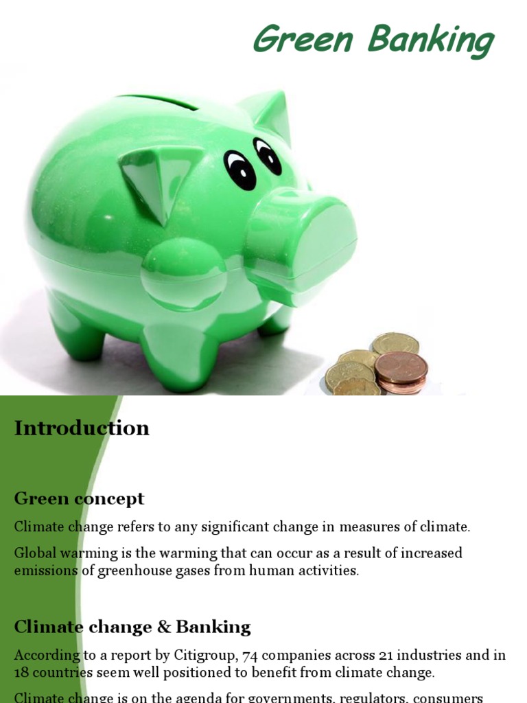 Green Banking Strategies in India | PDF