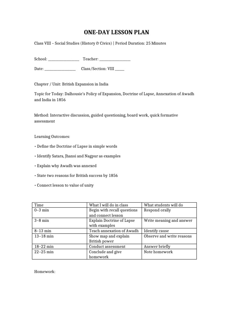 Full Lesson Plan-1 | PDF