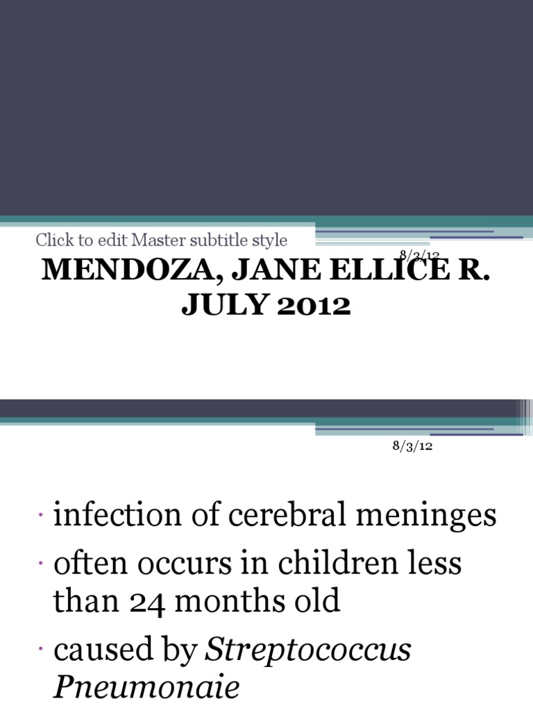 Bacterial Meningitis Overview and Management | PDF