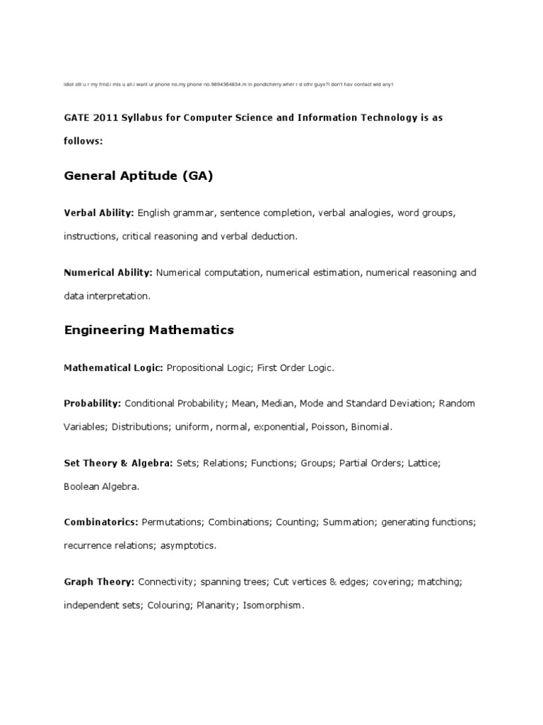Gate Study Materials | Download Free PDF | Numerical Analysis ...
