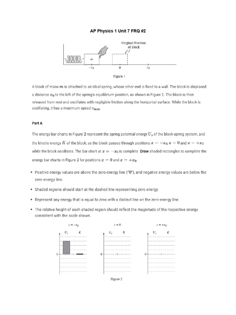 AP Physics 1 Unit 7 FRQ #2 | PDF