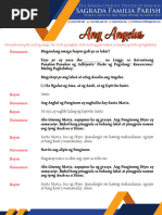 Angelus (Tagalog) | PDF