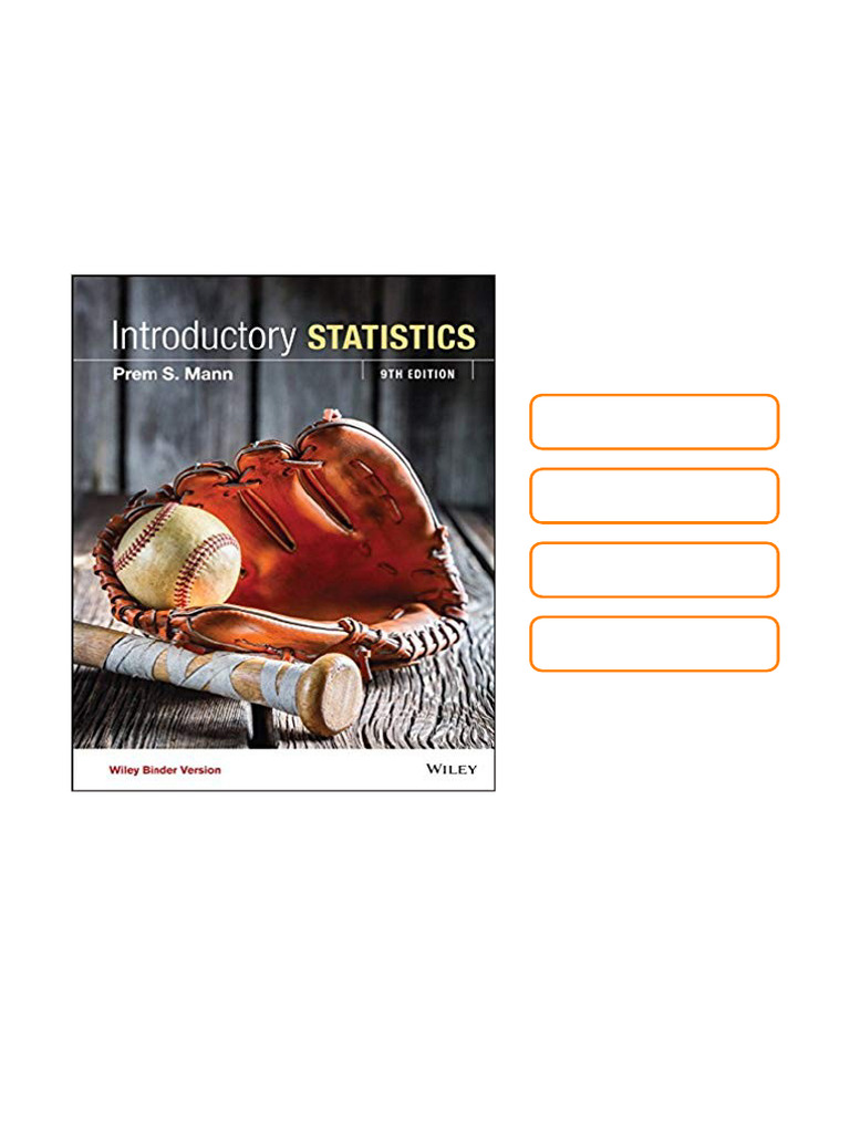 (Original PDF) Introductory Statistics, 9th Edition by Prem S. Mann ...