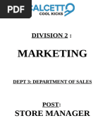 KRA and Responsibilities of Store Manager | PDF