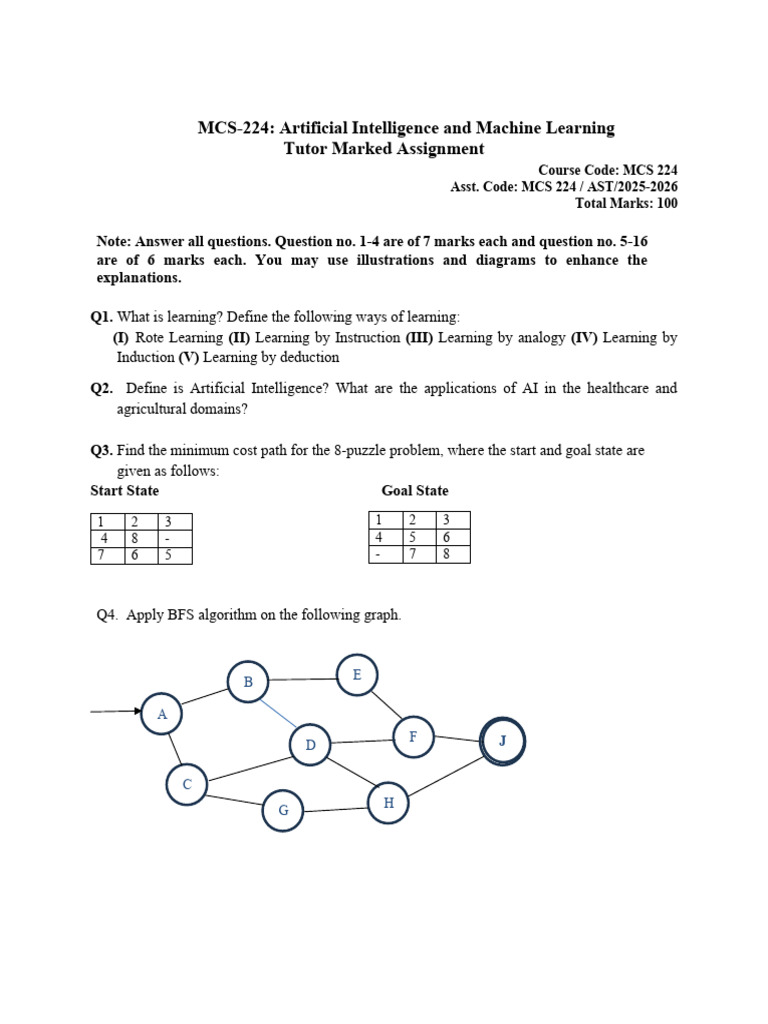 MCS 224 em 2025 26 | PDF | Artificial Intelligence | Intelligence (AI ...