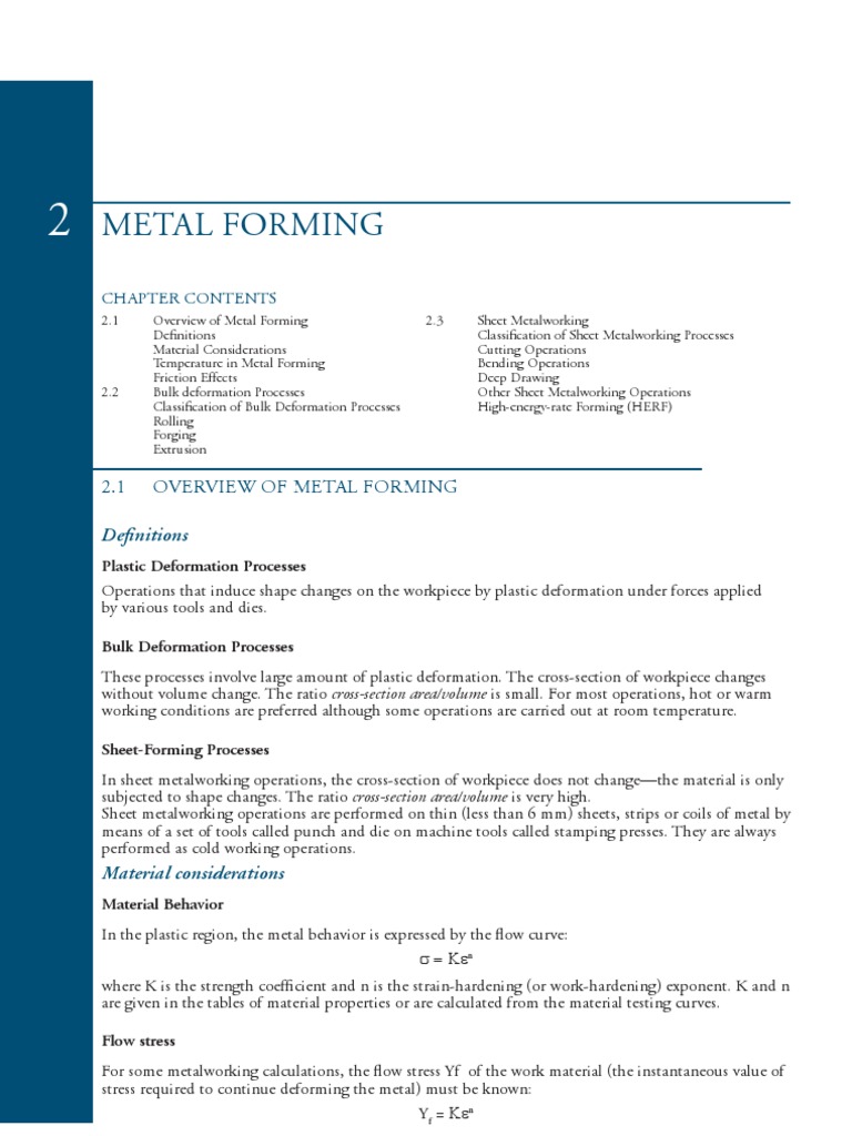 Rolling, Forging, Extrusion & Drawing | PDF | Forging | Rolling ...