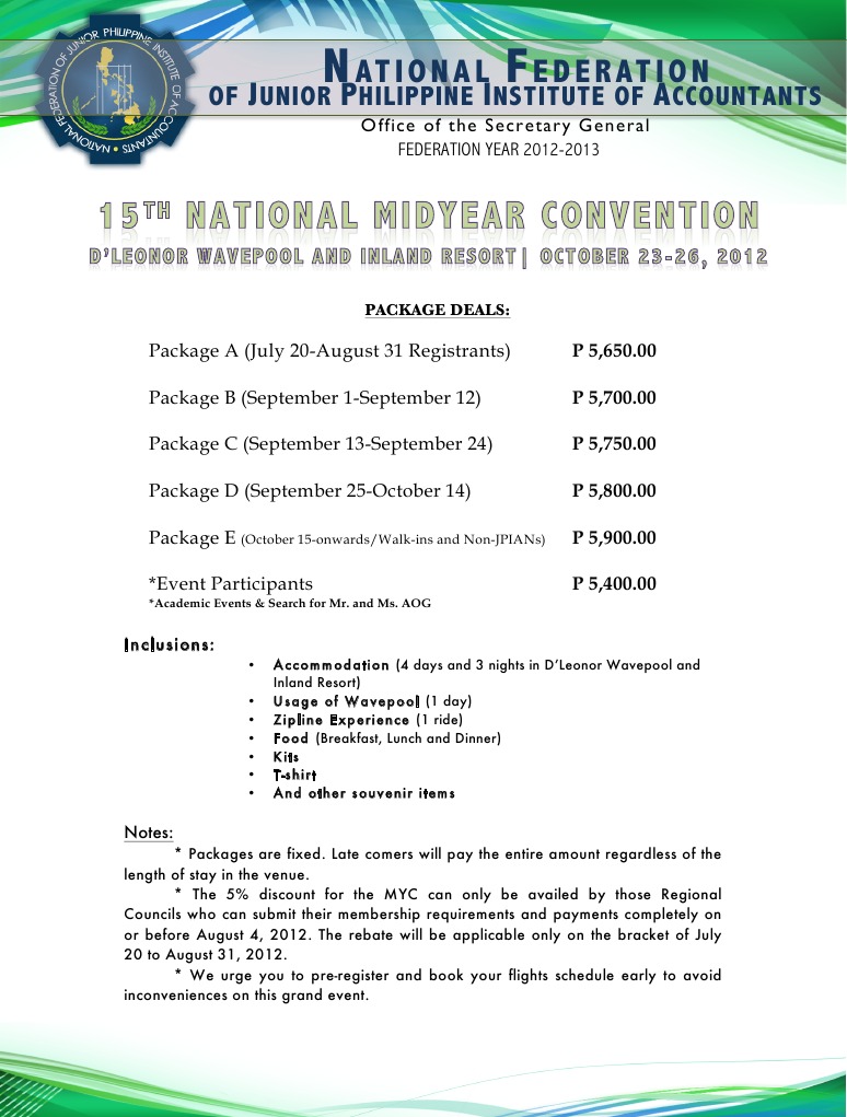 JPIA Convention Registration Guide | PDF | Rebate (Marketing) | Government