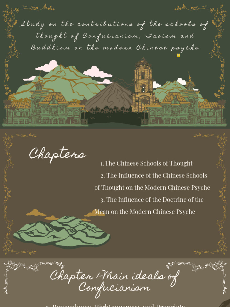 Study On The Contributions of The Schools of Thought of Confucianism ...