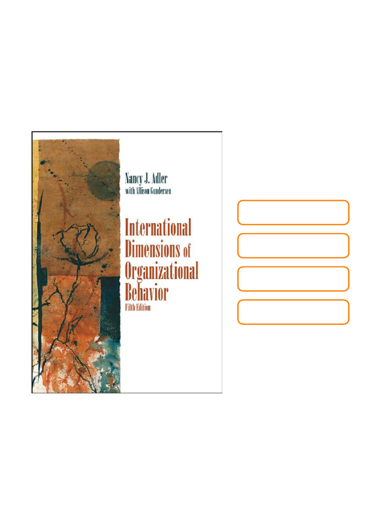 International Dimensions of Organizational Behavior 5th Nancy J. Adler ...