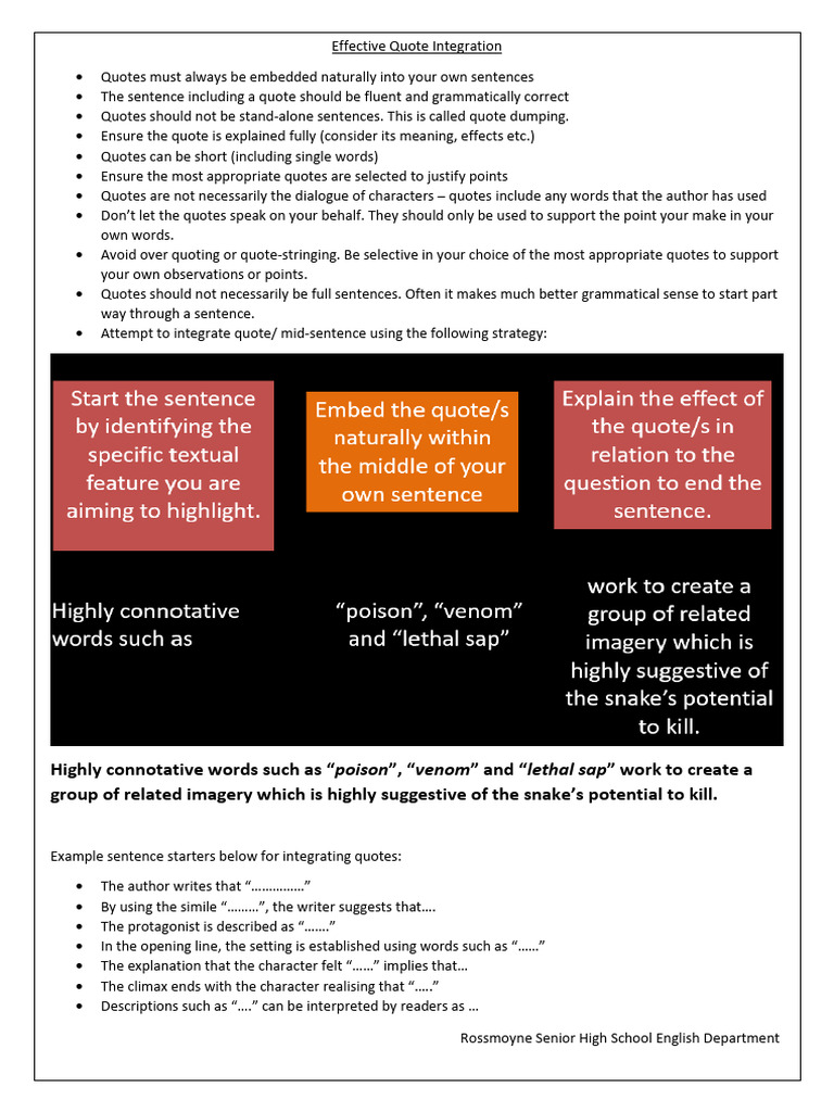 Quote Integration | PDF | Human Communication | Syntax