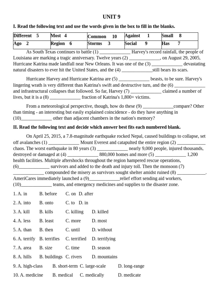 Unit 9 Reading | PDF