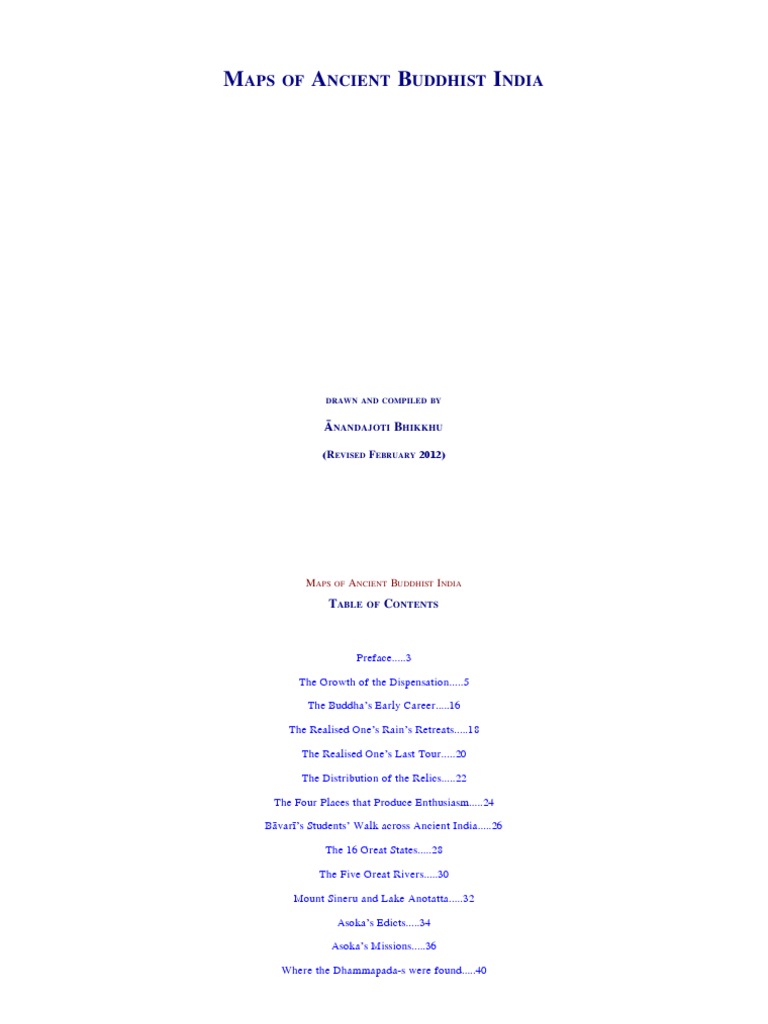 Maps of Ancient Buddhist India | PDF | Indian Religions | Religion And ...