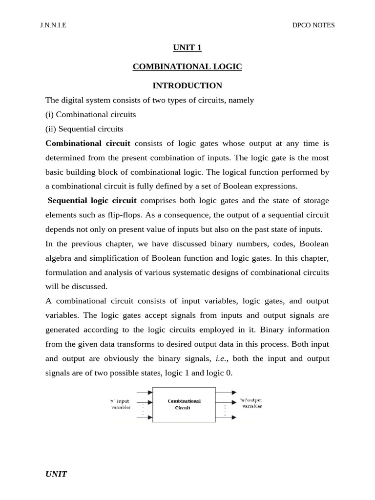 Dpco Unit 1 | PDF | Logic Gate | Subtraction