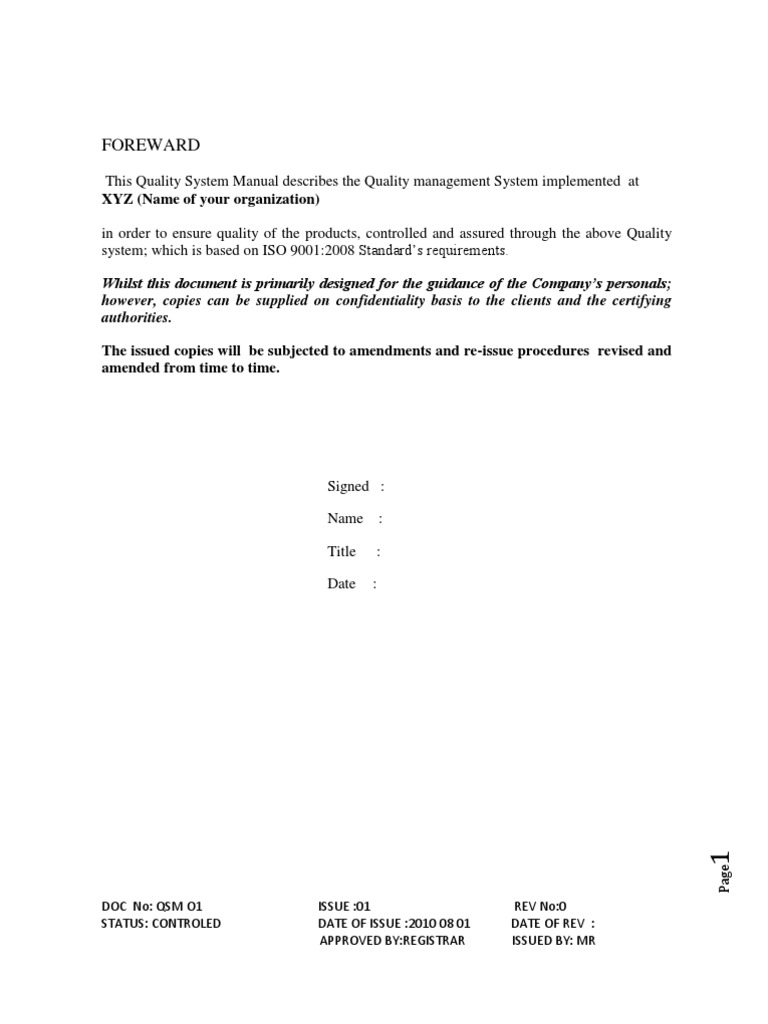 TRG 1 | PDF | Quality Management System | Iso 9000