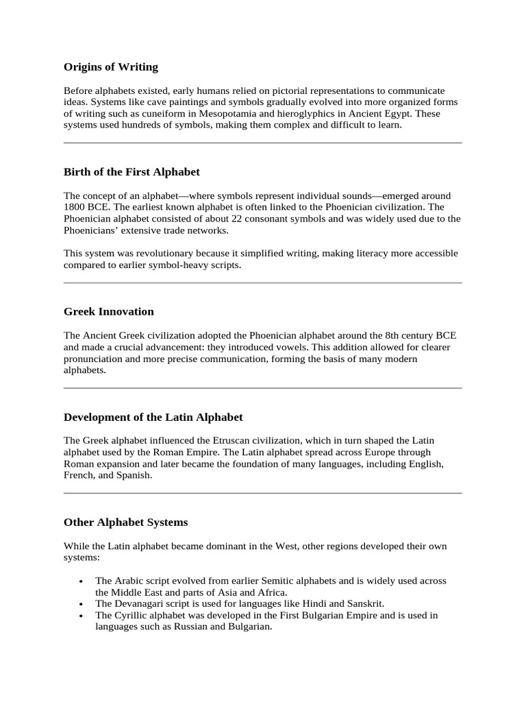 Origins of Writing | PDF