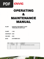Checklist For Sewage Treatment Plant STP | PDF | Sewage Treatment | Toilet