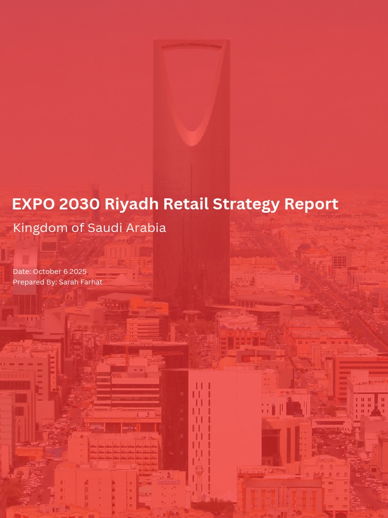 JLL Case 2 Report - Sarah Farhat | PDF | Riyadh | Retail