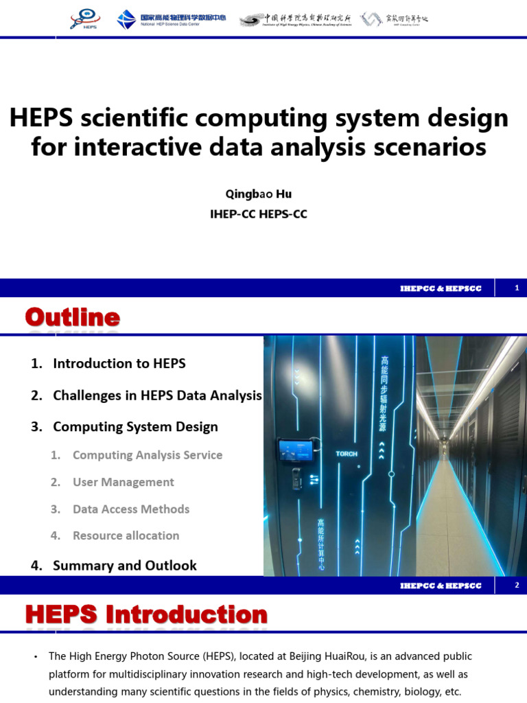 HEPS Scientific Computing System Design for Interactive Data Analysis ...