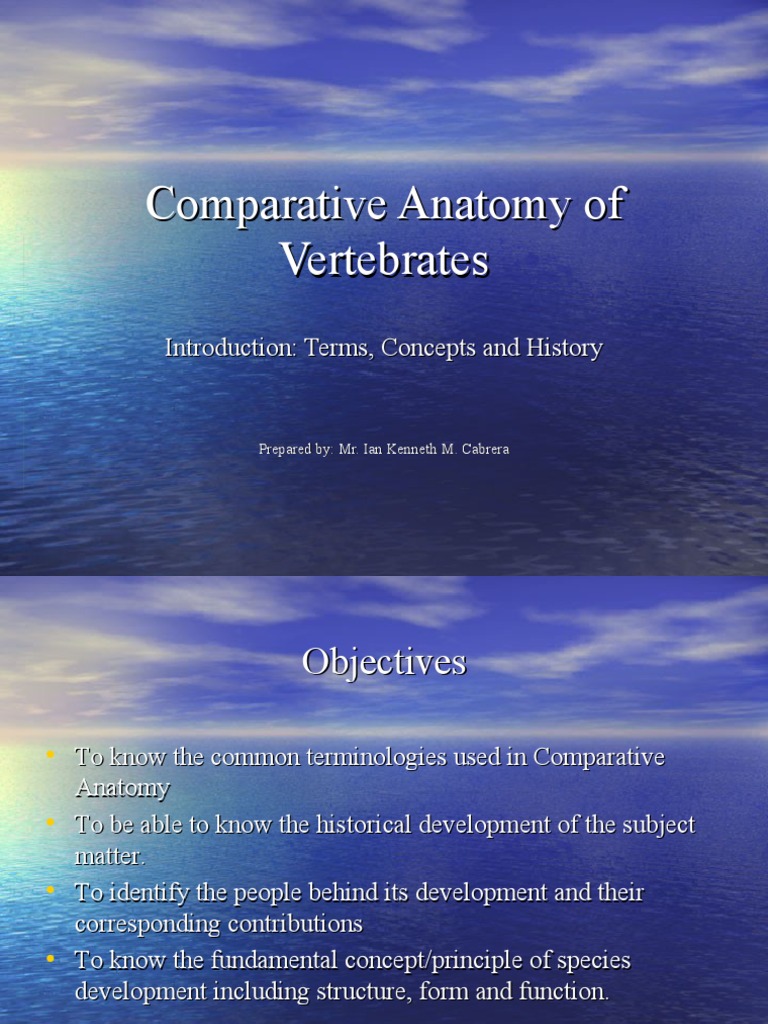Comparative Anatomy of Vertebrates | PDF | Homology (Biology) | Species