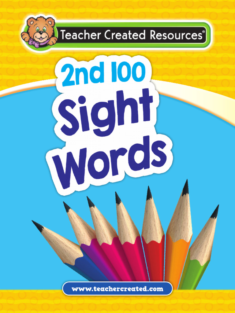Sight Words 2nd 100 | PDF | Linguistics