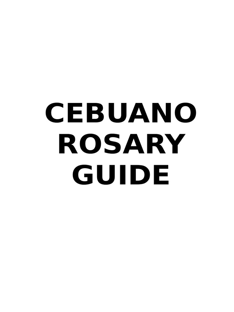 Cebuano Rosary Guide | PDF