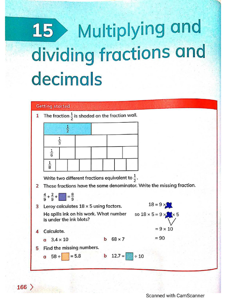 Unit 15 Multiply Divide Fraction | PDF